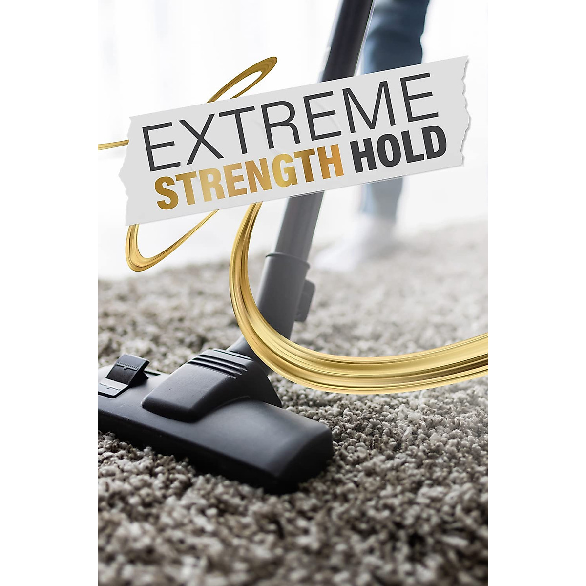 The Good Stuff Rug Tape for Hardwood and Laminate Floors - 10 Yards of Extreme Strength Tape