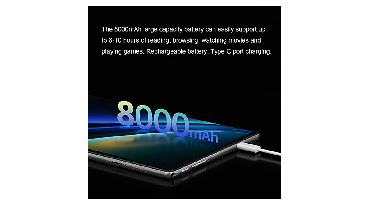 PUSOKEI 10.1in Tablet 12, Dual SIM LTE Calling Tablet, MT6750 8 Cores CPU, 6G RAM 128G ROM, HD ...