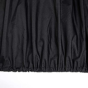 Himal Outdoors Fire Pit Cover- Heavy Duty Waterproof 600D Polyster with PVC Coating, Round Patio Fire Bowl Cover, 36 Inch, Black