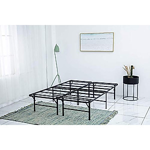 V&LX 14 Inch Tall High Easy-Assembly / No Tool Needed to Assemble / Bed Frame/ No Box Spring Needed (Modern,Cal King)