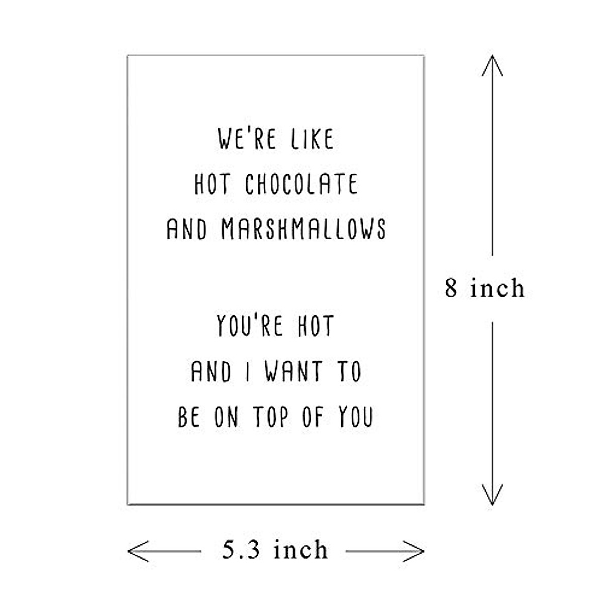 Sexy Anniversary Card, Funny Valentine's Day Card, Naughty Birthday Card, You're Hot and I Want to.