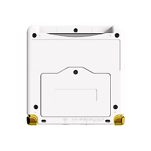 eXtremeRate Chrome Gold Glossy Custom Full Set Buttons for Gameboy Advance SP, Replacement A B L R Button Power On Off Volume Button D-pad Key for GBA SP Console - Console NOT Included