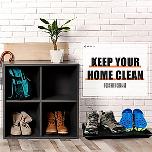 4 Pack Boot Tray Shoe Tray for Entryway Waterproof Plastic Boot Tray Entry Way Shoe Organizer PET Food Tray Indoor Outdoor Boot Mat for Boots Shoes Pets Garden