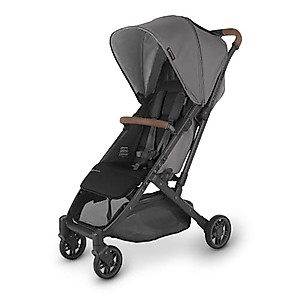 MINU V2 Stroller-Greyson (Charcoal mélange/Carbon/Saddle Leather)+ Adapter for Bassinet/MESA + Bassinet - Greyson (Charcoal Melange/Carbon)
