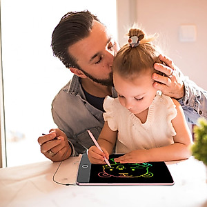 2Pack LCD Writing Tablet, 8.5inch Colorful Doodle Board LCD Drawing Pad, Kids Erasable Digital Writing Pad Electronic Scribble Board Toy for Age 3 4 5 6 7 8 Year Old Girls Boys Toddlers