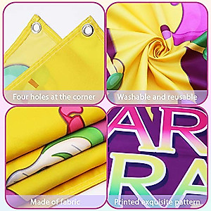 Mardi Gras Door Cover Banner Party Decoration Porch Sign Front Door Sign Mardi Gras Festival Carnival Party Decorations Photh Booth Backdrop Party Supplies Props Large Fabric 78.7 X 35.4 Inch