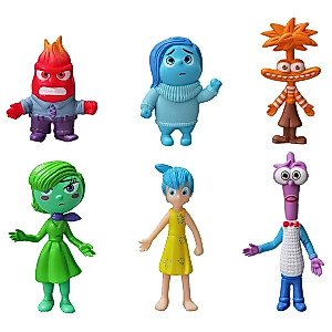 6pcs Insde Out Cake Topper， Insde Out Themed Birthday Party Decorations