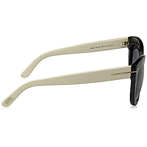 Sunglasses Tom Ford FT 0524 Alistair 05B black/other / gradient smoke, Black and Ivory, 56-16-140