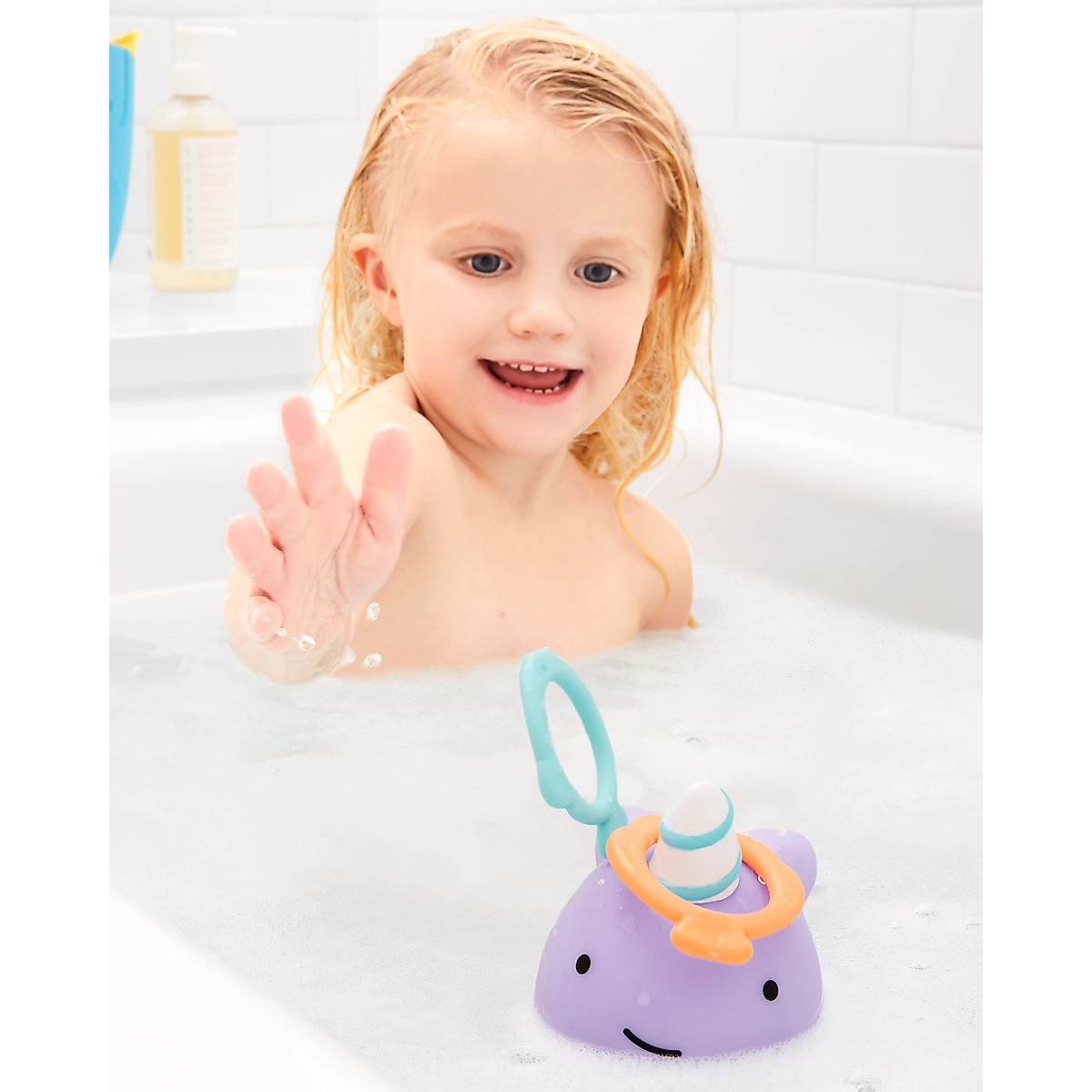 Skip Hop Baby Bath Toy, Zoo Narwhal Ring Toss