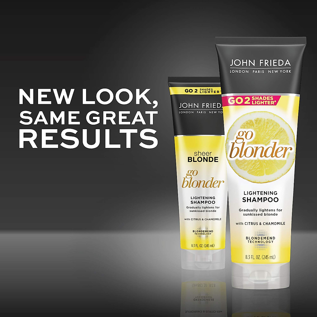 John Frieda Sheer Blonde Go Blonder Shampoo, Gradual Lightening Shampoo, 8.3 oz, with Citrus and Chamomile, featuring our BlondMend Technology 8.3Oz Bottle