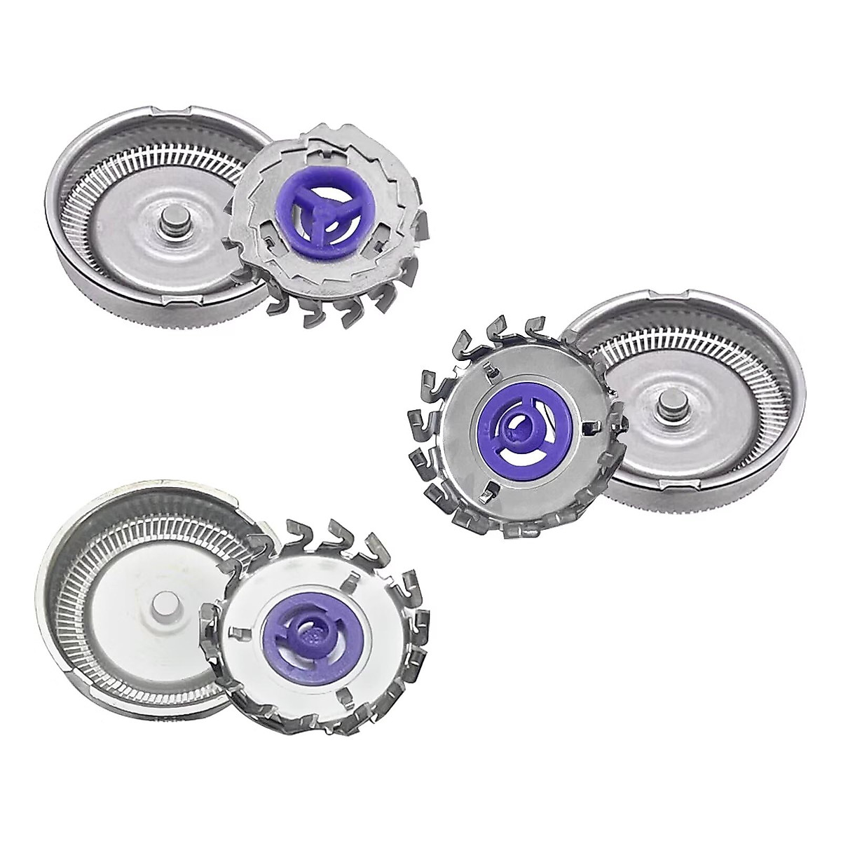 GSParts 3 x Shaver Heads Blade Cutter for Philips Norelco AT610 AT620 6948XL 6947XL