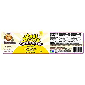 SunButter Sunflower Butter Natural Creamy (6 pack of 16oz Jars)