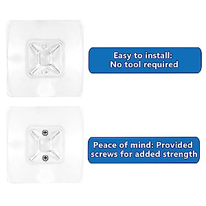 Adhesive Furniture Wall Anchors (10 Packs), Vinkqiado Anti Tip Furniture Safety Straps for Baby Proofing, Secure Bookcase Dresser Shelf Cabinet to Wall for Child