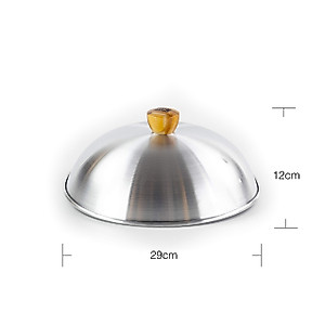 School of Wok 12" Wok Lid, Aluminium, 30x30x9 cm