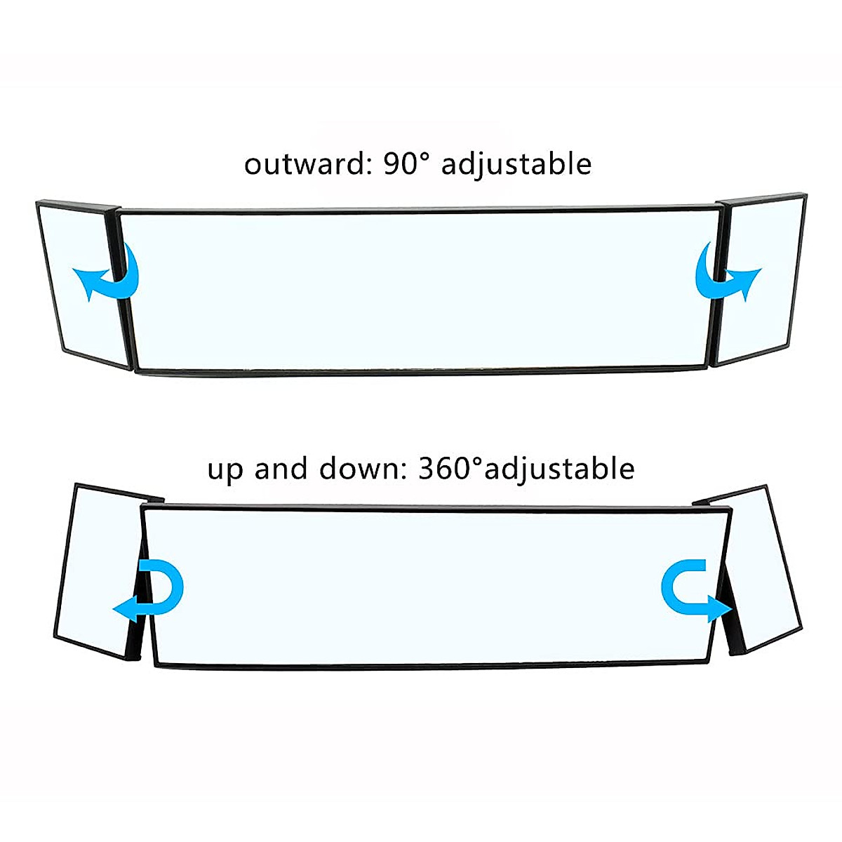 Car HD Rear View Mirror Wide-angle Adjustable Interior Mirror Large Rearview Mirror for Rear Seat Baby Safety Universal for Car SUV