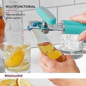 KitchenAid Classic Multifunction Can Opener / Bottle Opener, 8.34-Inch, Aqua Sky