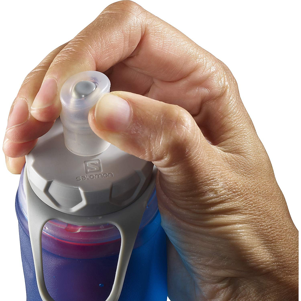 Salomon Soft Flask Water Bottle, 500ml, 17oz XA - 42mm,Blue