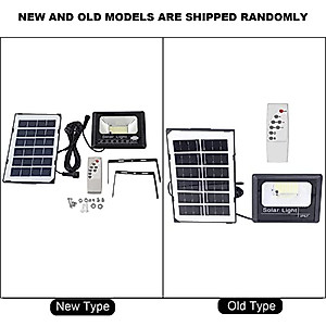 YEmirth Solar Outdoor Lights,IP65 Waterproof 100 LED Solar Flood Lights Outdoor Wall Lights 40W Dusk to Dawn Outdoor Lighting for Balcony, Patio, Garage, Porch, Garden