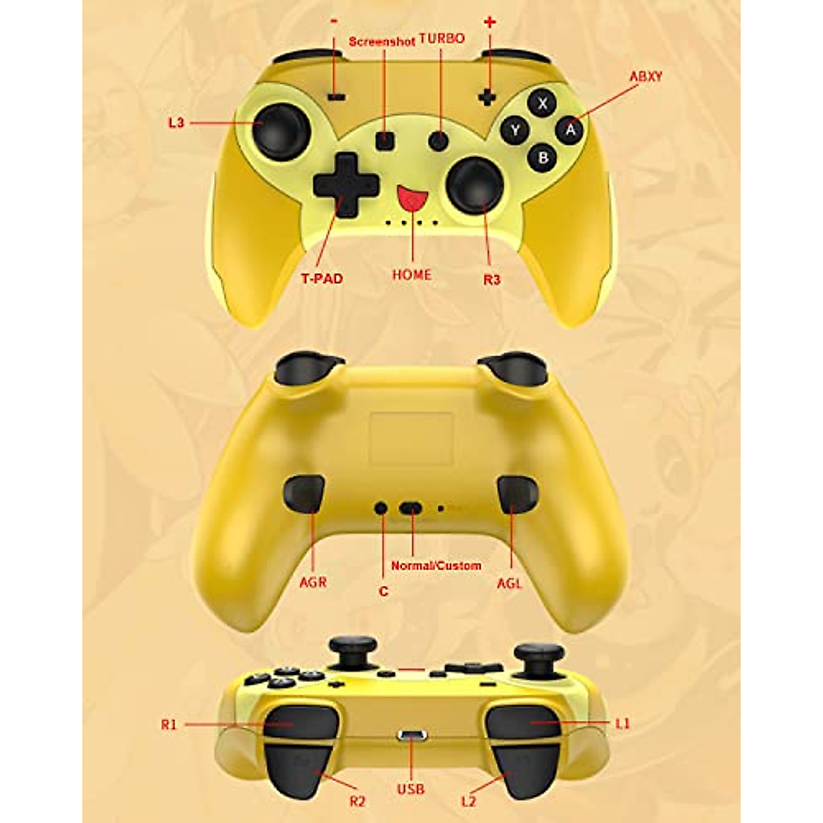 Joso Mobile Game Controller for iPhone iPad, Direct Play, Bluetooth Gaming Gamepad Joystick Works with Most iOS, iPad, MFi Games, Call of Duty Mobile(COD), Genshin Impact, Asphalt 9, Real Racing 3