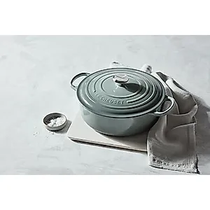 Le Creuset Enameled Cast Iron Signature Round Wide Dutch Oven, 6.75 qt., Oyster
