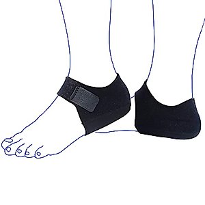 Heel Cups for Plantar Fasciitis Heel Pain for Men & Women, Gel Heel Cups for Heel Spur, Heel Protectors, Heel Cushion Achilles Tendinitis, Dry Cracked Heels, Heel Pads (Women 6-9.5__ Men 5-8, Black)