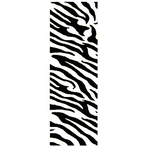 SAFAVIEH Soho Collection 2'6" x 8' White / Black SOH717A Handmade Premium Wool Runner Rug