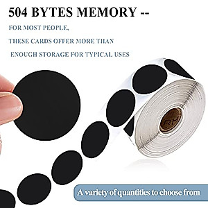 50pcs NFC Stickers NFC Tags Sticker NTAG215 Black NFC Stickers Round (25mm) Rfid Sticker, Blank NFC Tag 504 Bytes Programmable NFC Tag Sticker,Compatible with Android and All Other NFC Enabled Devices