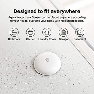 Aqara 2K Security Indoor Camera Hub G3 Plus Aqara Water Leak Sensor, AI Facial and Gesture Recognition, Infrared Remote Control, 360° Viewing Angle via Pan and Tilt