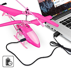 Remote Control Helicopter for Kids| Toys for Ages 5-7 8-10| Rc Helicopter Toys w/t LED Lights, 3.5 Channel, Gyro Stabilizer, Altitude Hold, 2.4GHz Helicopter Toys for Beginner Boys Girls Indoor- Pink