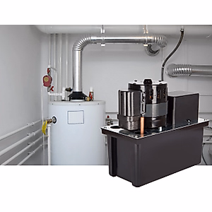 Little Giant VCL-45ULS 115 Volt, 1/5 HP, 450 GPH, Automatic Condensate Removal Pump with 1-Gallon Tank and Safety Switch, 6-Ft. Cord, Black, 553240