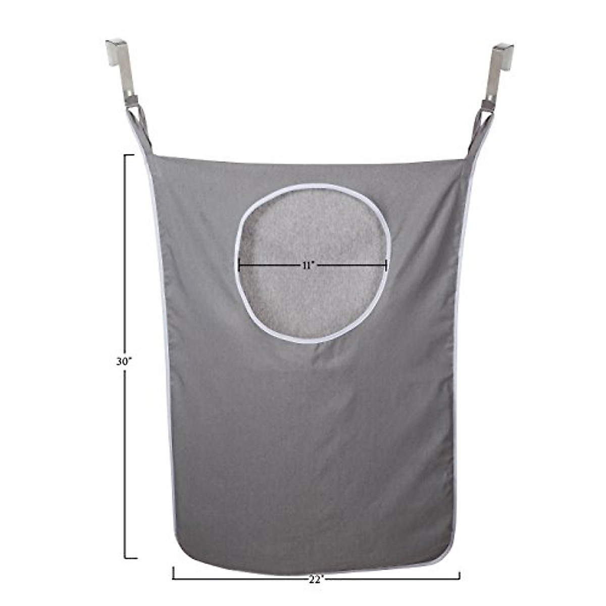 LaundryMate Extra Large Capacity Laundry Bag - with 2 Coin Pocket, Durable Strong Material Foldable Laundry Sack for College, Dorm and Apartment Dwellers Collapsible Laundry Bag (2 PK Hanging)