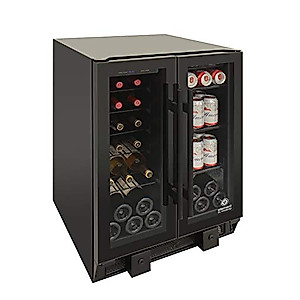 Vinotemp EL-BWC102-02 Touch Screen Beverage Wine Cooler, Black