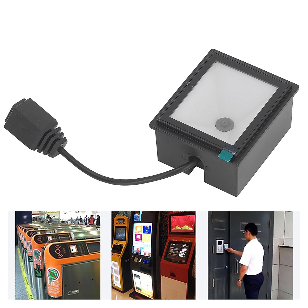 Embedded Bar Code Reader USB Interface Auto Sensing 1D 2D QR Barcode Scanner Module with Image Recognition Compatibility for Linux, XP,7,8,10, OS X