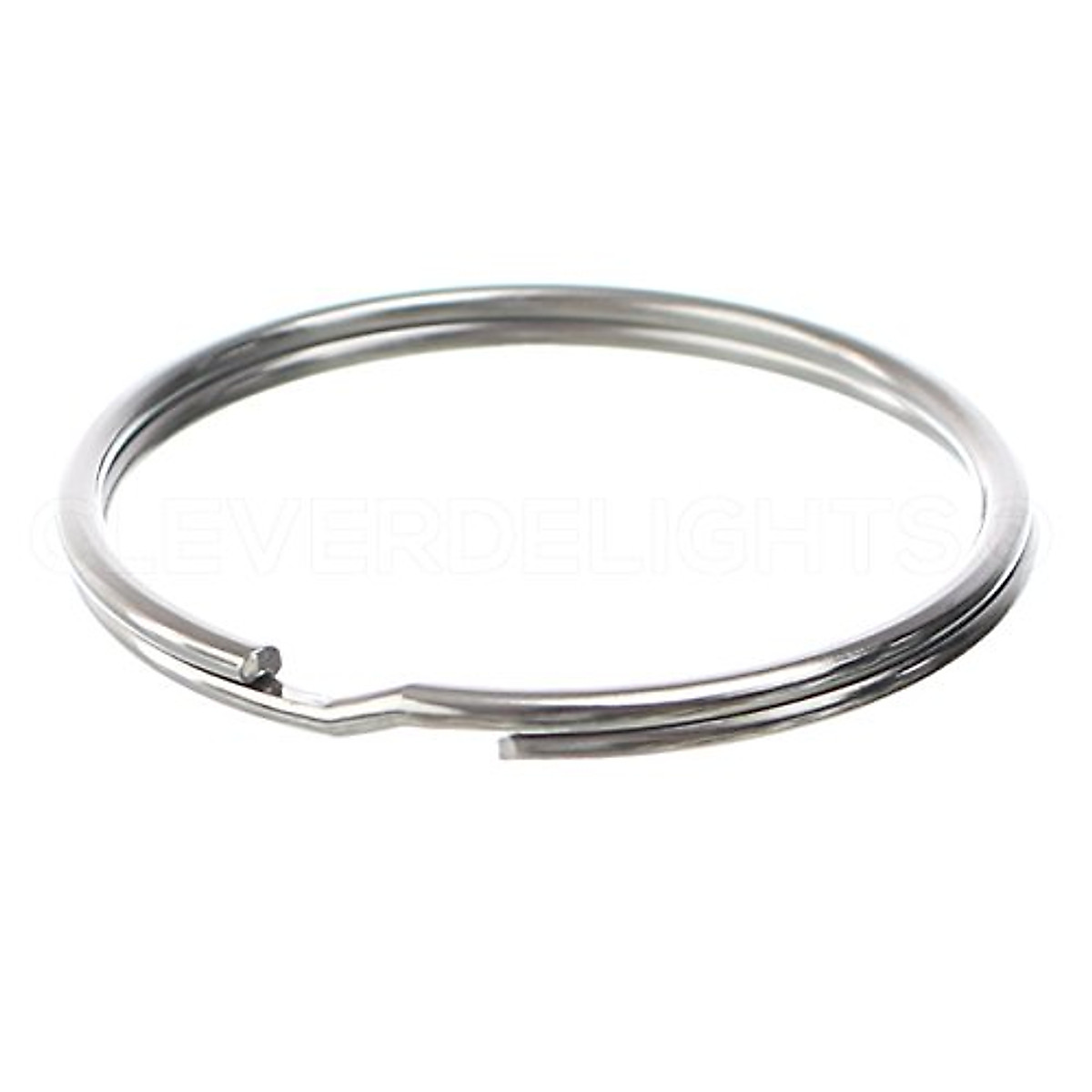 CleverDelights 2" Key Rings - 10 Pack - Large Split Key Rings - Strong Key Chain Ring Connector - 2 Inch