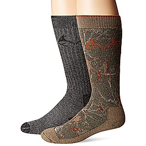 REALTREE Men's Camo Wool Blend Socks, Taupe, Large