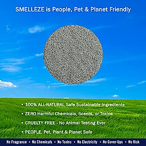 SMELLEZE Natural Ethylene Absorbent Granules – 4 mm: 2 lb. Bottle