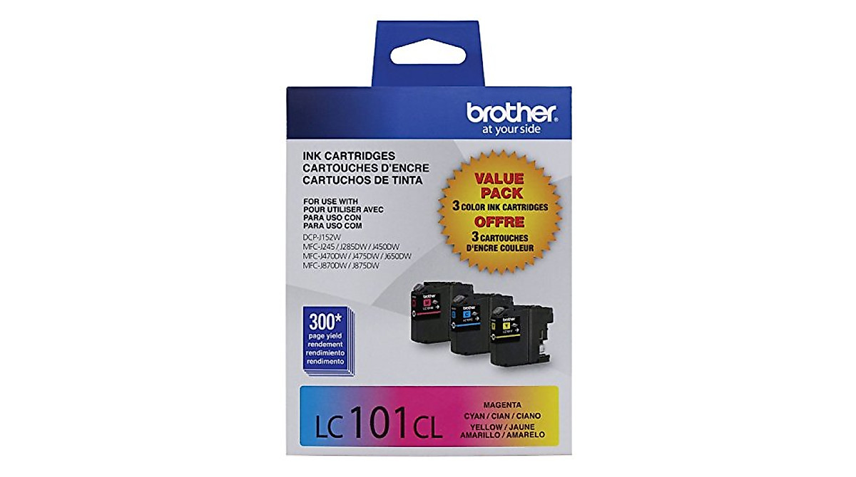 Brother LC101 Color Ink 2-Pack - Standard Yield Cartridges