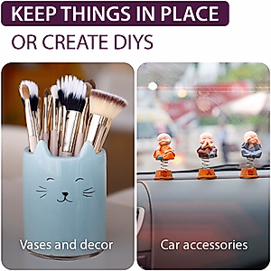 GreenFix Transparent Sticky Dots 120PCs - Acrylic Double Sided Mounting Putty - Removable Non-Marking for Wall, Window, Car