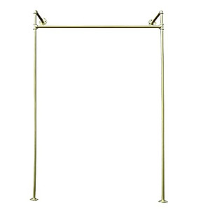 DYRABREST Wall Mounted Clothing Rack Modern Gold Metal Storage Garment Rack Retail Clothes Display Stand Commercial Clothes Racks, Bedroom Portable Coat Rack for Hanging Clothes, Coats, Skirts