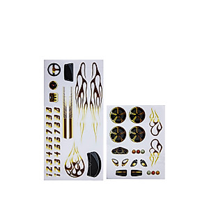 BSA Pinewood Derby Car Peel N' Stick Decal Sticker - Gold Flames Boy Scouts of America