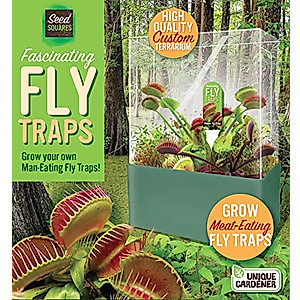 Unique Gardener Grow Your Own Venus Fly Trap - Complete Kids Terrarium Kit to Plant Fascinating Man Eating Fly Traps - Includes Everything Needed to Get Started