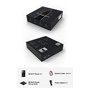 Mercku M6 Wi-Fi 6 Router for Wireless Internet Mesh Wi-Fi System 1 Pack up to 3,000 Sq.Ft. Can Add More Units to Form a Mesh Wi-Fi System, Dual-Band Gigabit Router, App Control, AX1800, Cosmo Black