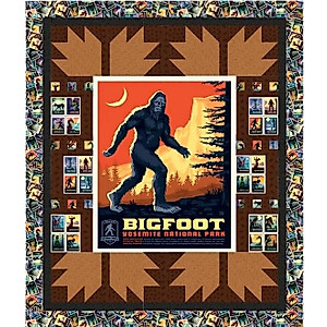 Riley Blake Legends of The National Parks Footprints, Fabric by The Yard (Sand)