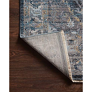 Loloi II Samra SAM-01 Denim Transitional Area Rug 9'-6" x 13'-1"