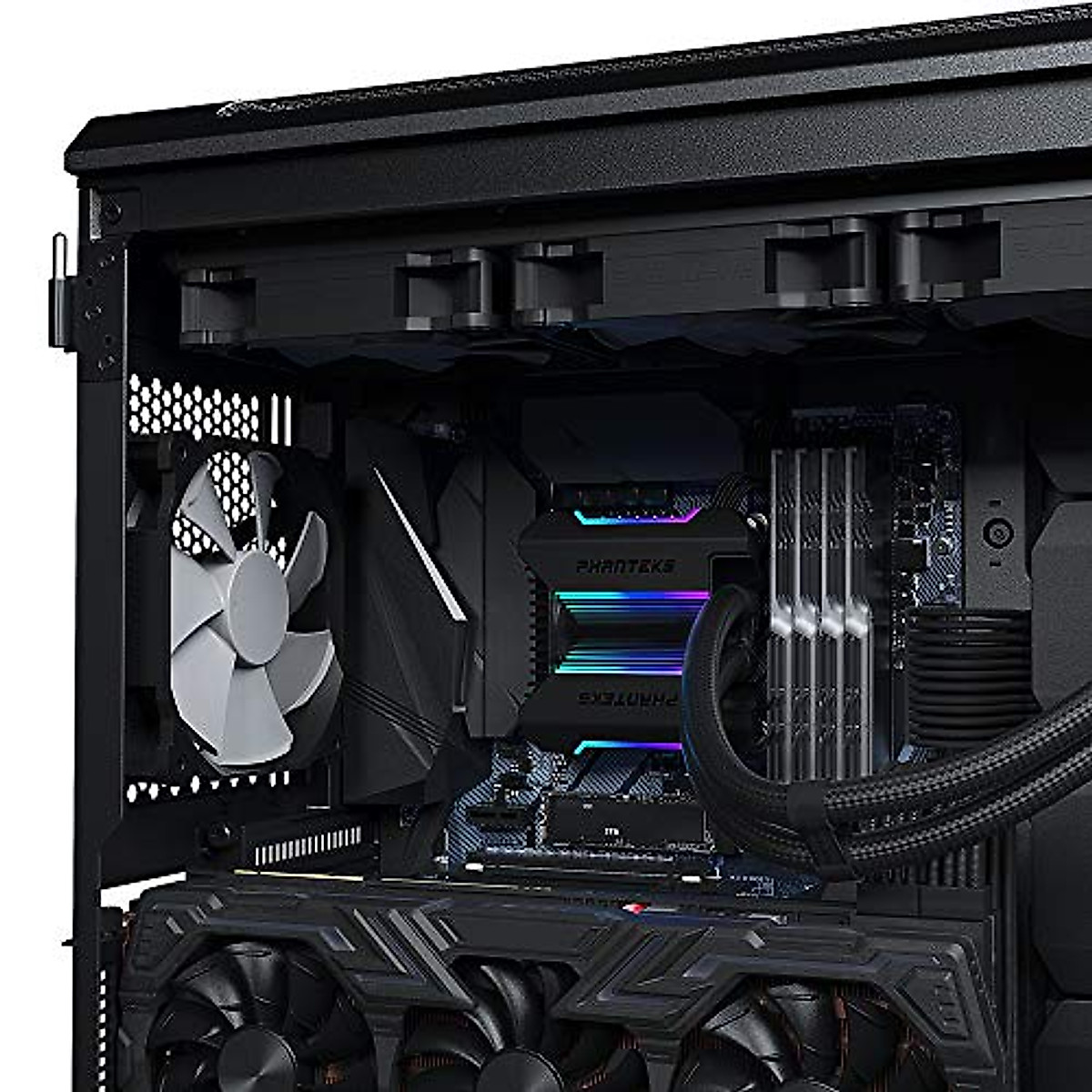 Phanteks (P-GO360MP_DBK01) Glacier One 360MP D-RGB AIO Liquid CPU Cooler, Infinity Mirror Pump Cap Design, 3x Silent 120mm MP PWM Fans, Black
