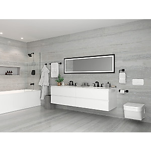 Pfister Bellance Bathroom Sink Faucet, 8-Inch Widespread, 2-Handle, 3-Hole, Matte Black Finish, LF049BLLB