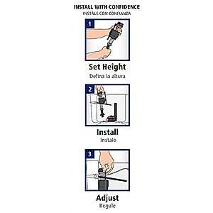 Fluidmaster 400CRP14 Fill Valve and 2-inch Flapper Repair Kit (Pack of 1)