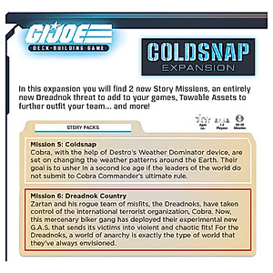 Renegade Game Studios G.I. Joe Deck-Building Game: Coldsnap Expansion - It's Cold-Blooded Chaos, Includes 2 New Story Missions, Renegade Game Studios, Ages 14+, 1-4 Players, 30-70 Min Playing Time