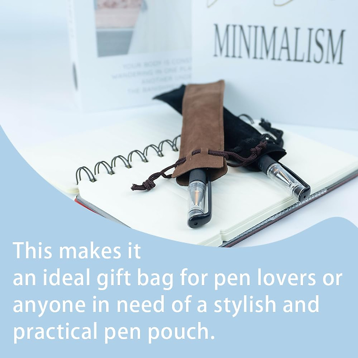 eHooyau Pencil Bag, 25 Pieces Pen Pouch Velvet Drawstring Pen Bag Velvet Case Pencil Bag for Pen and Pencil, Multicolor