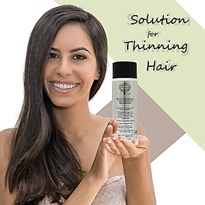 MOUNTAIN TOP Biotin Herbal Thickening Shampoo (8oz / 273ml) with Argan Oil, Pumpkin Seed Oil, Red Korean Seaweed, Saw Palmetto, Tea Tree Oil & Willow Bark, Sulfate Free, All Hair Types, Men and Women